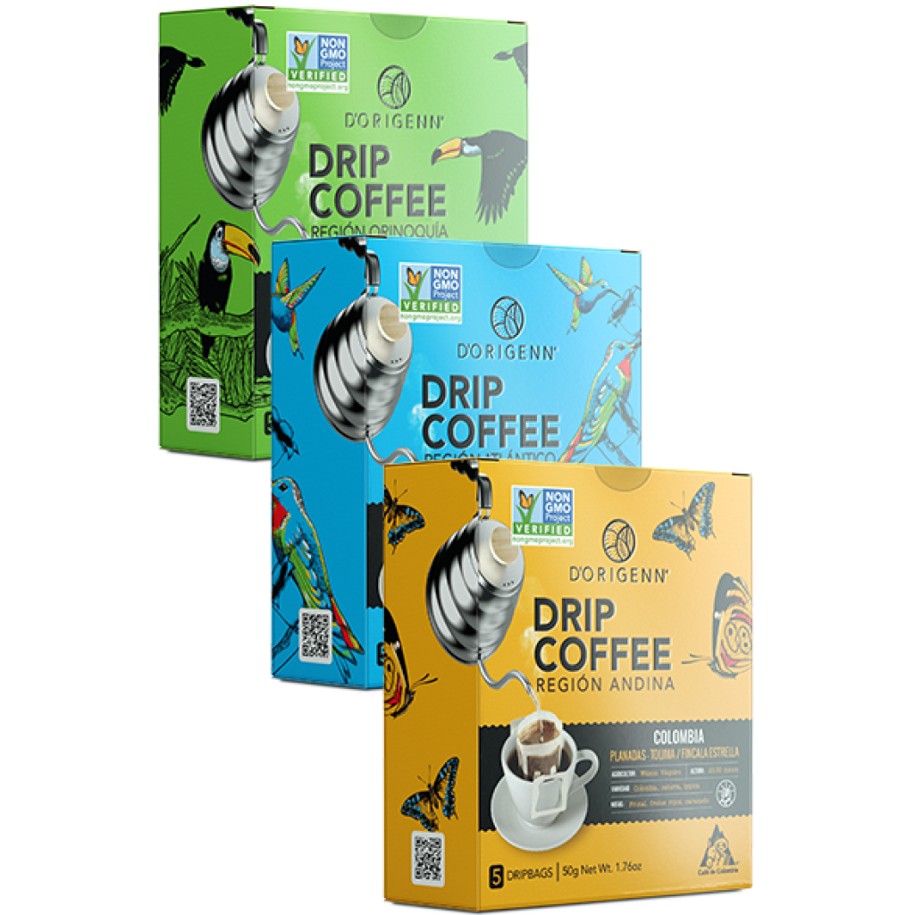 Drip Coffee Tres regiones – DORIGENN | Del Origen a tu Mesa